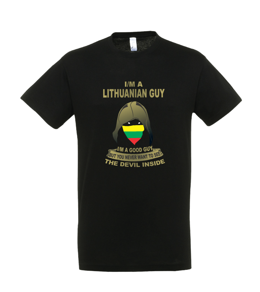 ⋆ Lithuanian guy marškinėliai ⋆ Marškinėliai su tavo užrašu! www ...