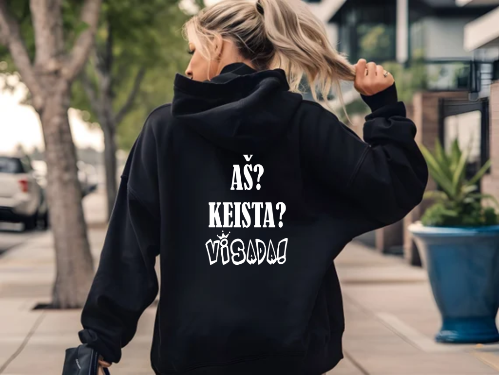 ⋆ Aš keista visada Džemperis ⋆ Džemperiai su tavo užrašu! www.maikynas.lt