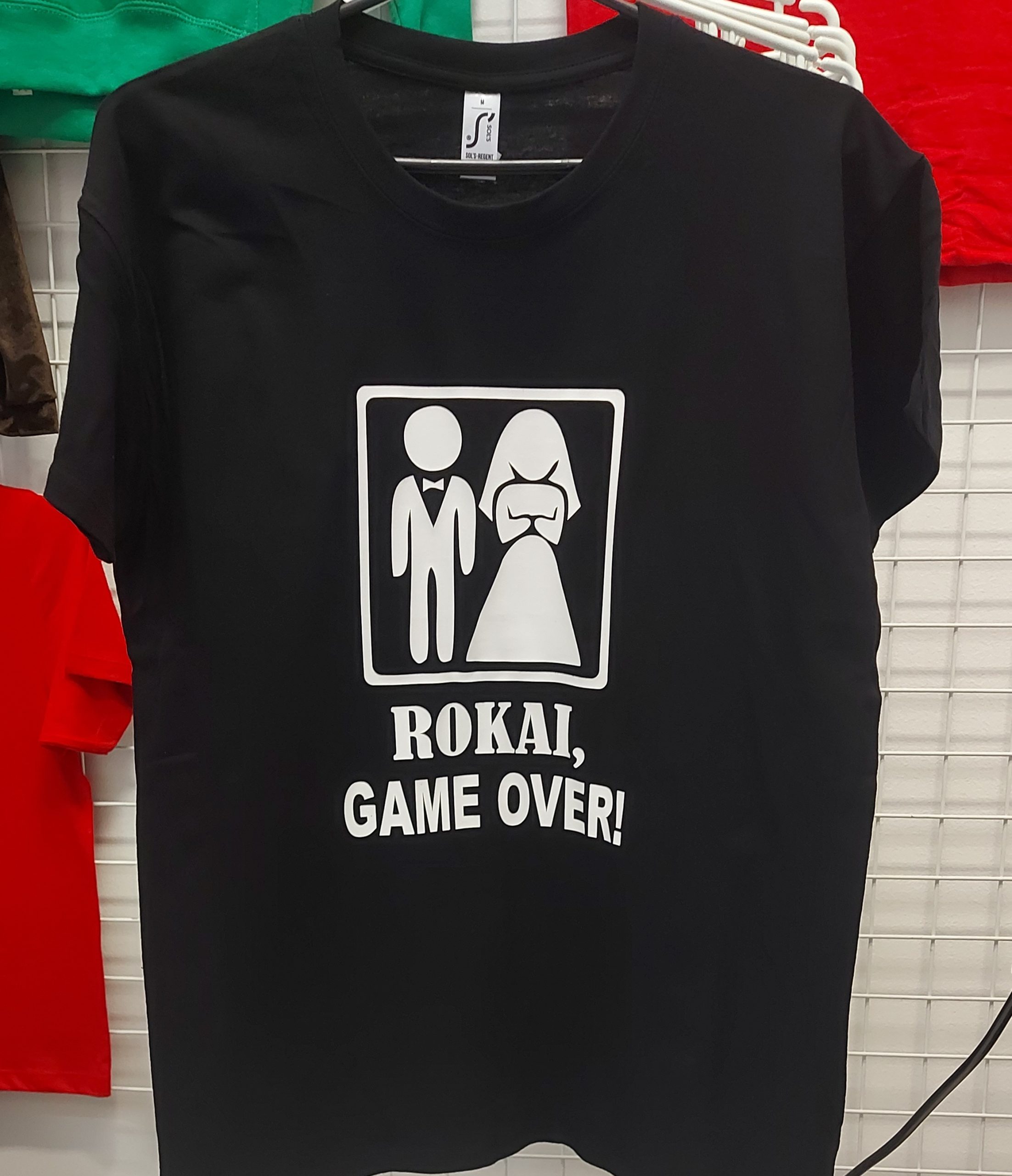 ⋆ Rokai game over marškinėliai ⋆ Marškinėliai su tavo užrašu! www ...